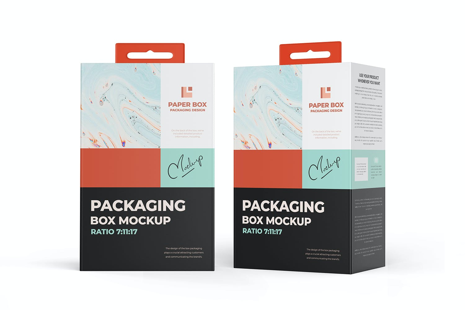 4888 13款电子设备悬挂式纸板盒纸箱纸盒模型设计贴图ps包装样机素材模板 Hanging device cardboard carton box mockup@GOOODME.COM ...